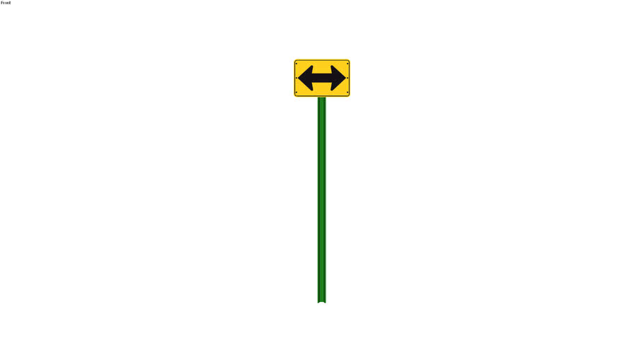 Double Arrow Sign - Detailed | 3D Warehouse
