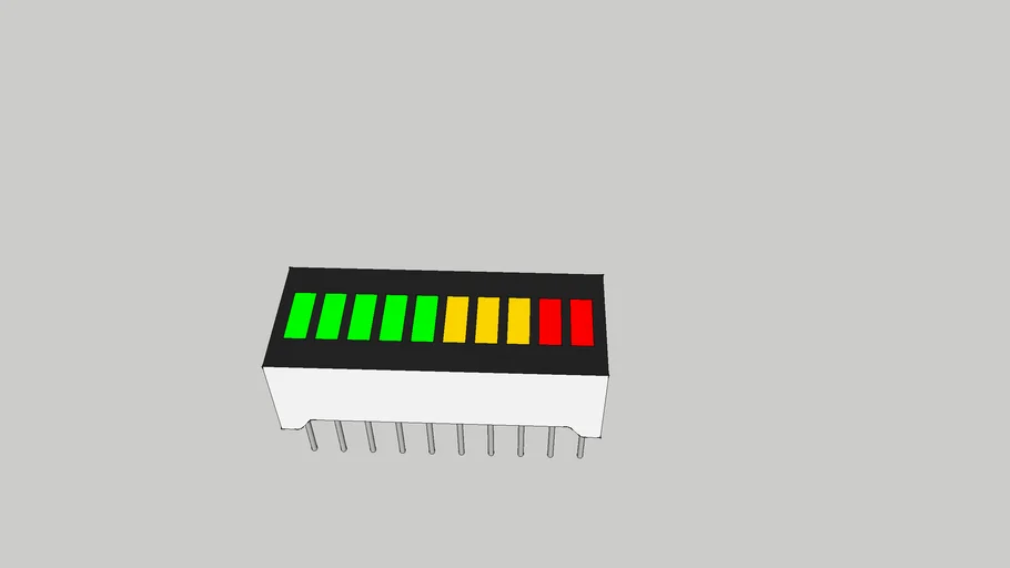 10-Segment LED Bar Graph | 3D Warehouse