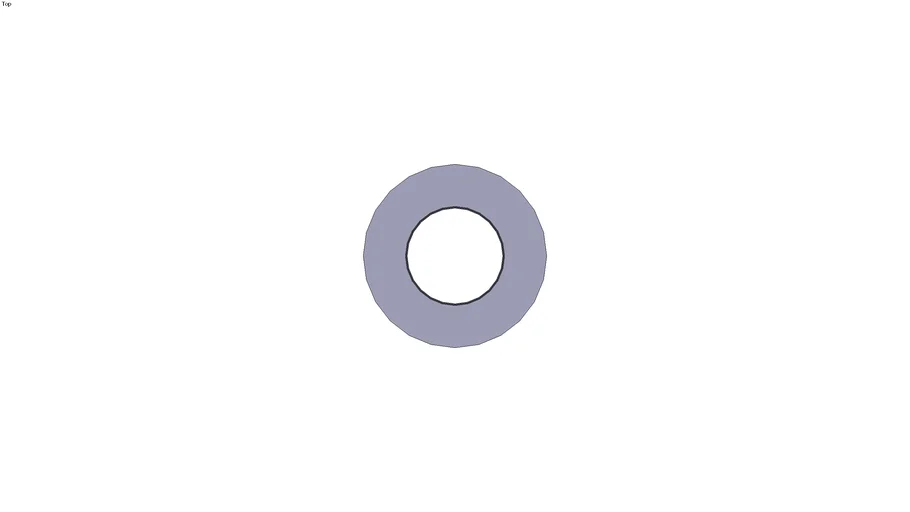 Steel convex washer for screw M48 | 3D Warehouse