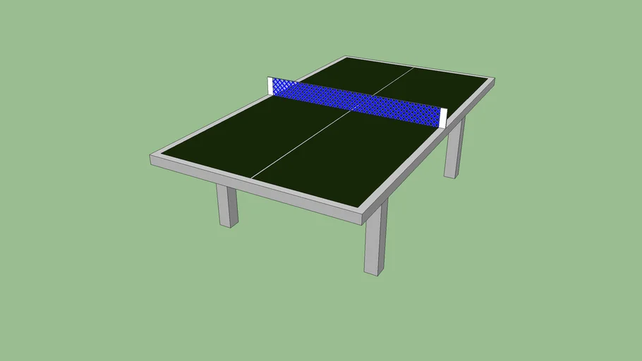 table tennis table | 3D Warehouse