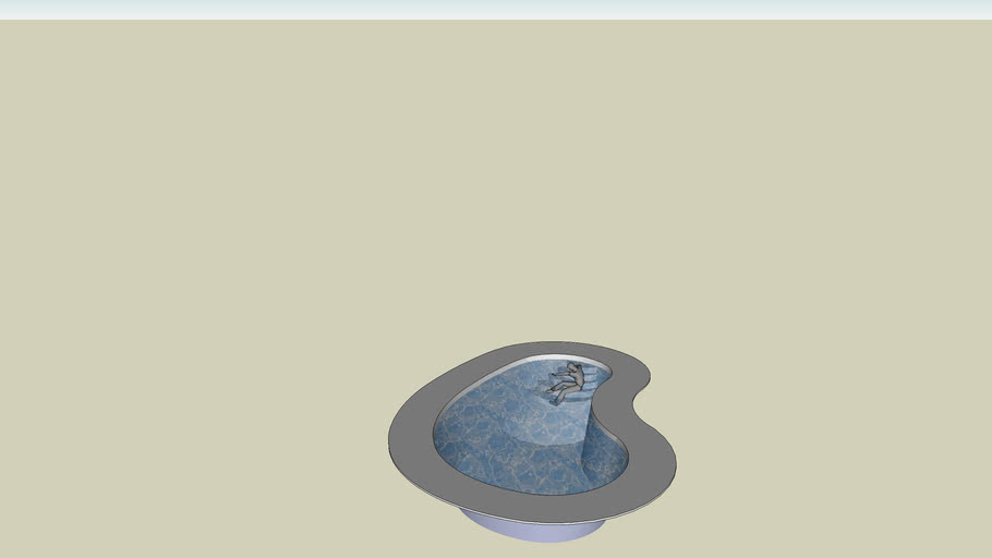 man jumping in pool | 3D Warehouse