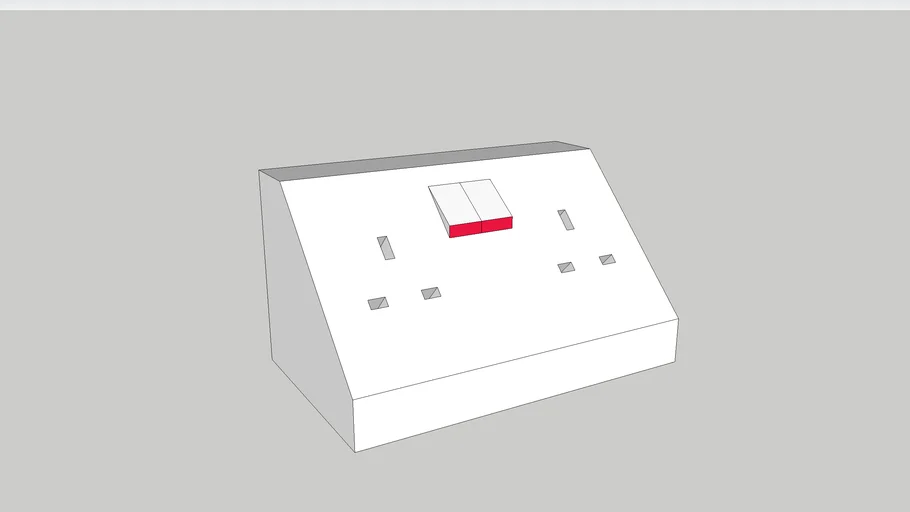 Angled Double Socket Box | 3D Warehouse
