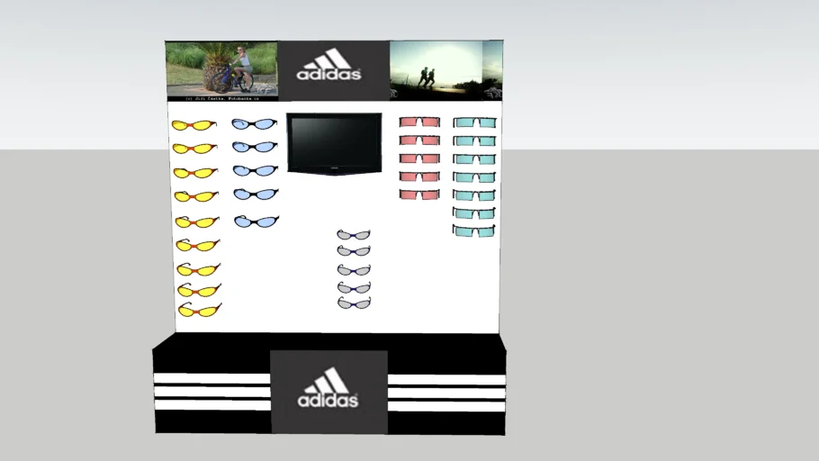 Adidas display panel | 3D Warehouse