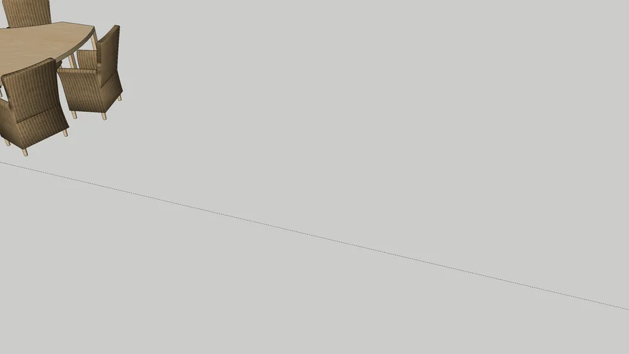 eettafel + stoelen | 3D Warehouse