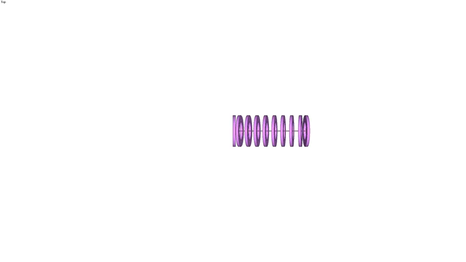 System spring for extra light load | 3D Warehouse