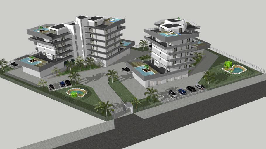 Residence with 18 apartments | 3D Warehouse