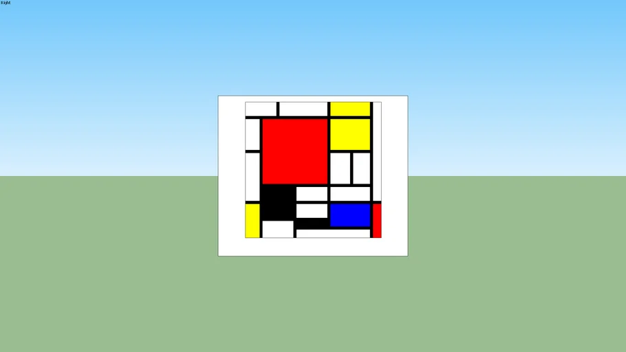 Composition Mondrian | 3D Warehouse
