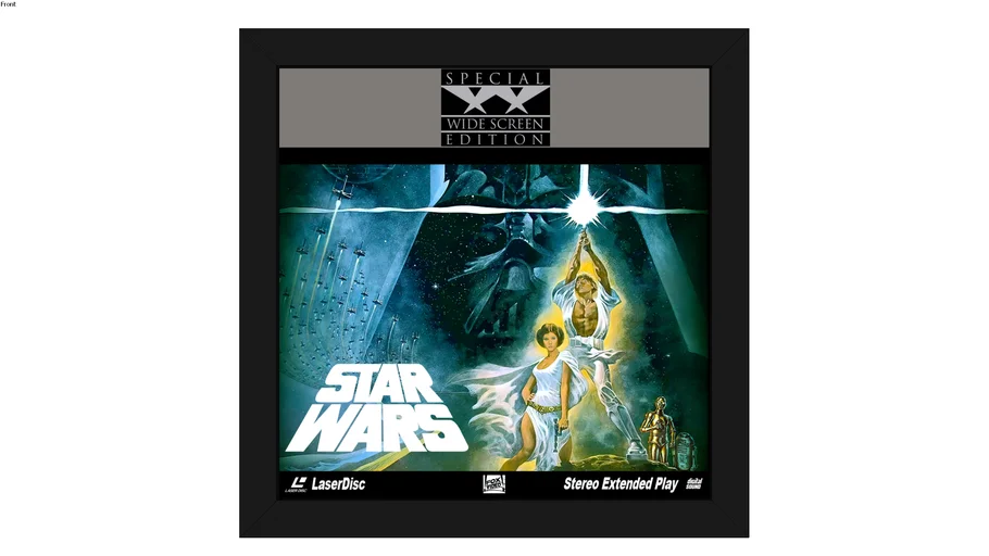 Framed Star Wars Custom Laserdisc Cover | 3D Warehouse