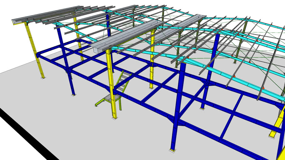 STEEL STRUCTURE WAREHOUSE | 3D Warehouse