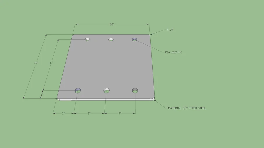base plate | 3D Warehouse