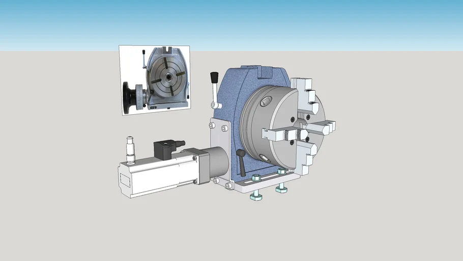 Modified Rotary Table with Festo Stepper Motor | 3D Warehouse