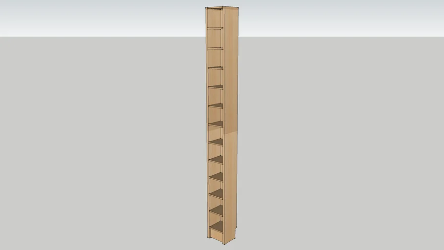 IKEA_BENNO_DVD_tower_20x17x202_oak_veneer | 3D Warehouse
