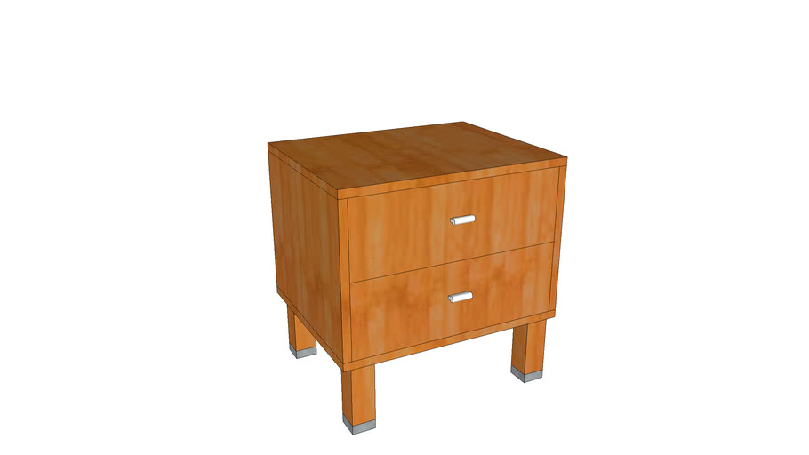 Bedside table - wood | 3D Warehouse