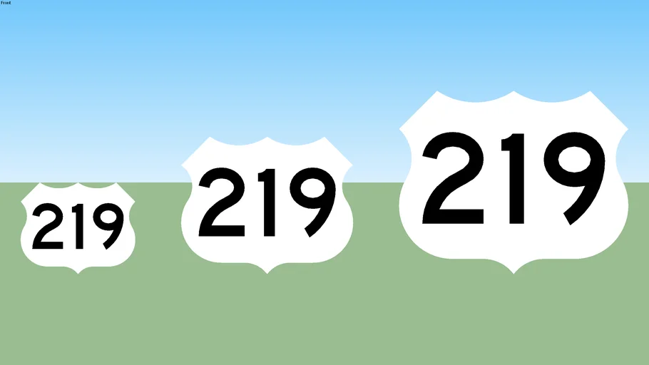 U.S. 219 Sign | 3D Warehouse