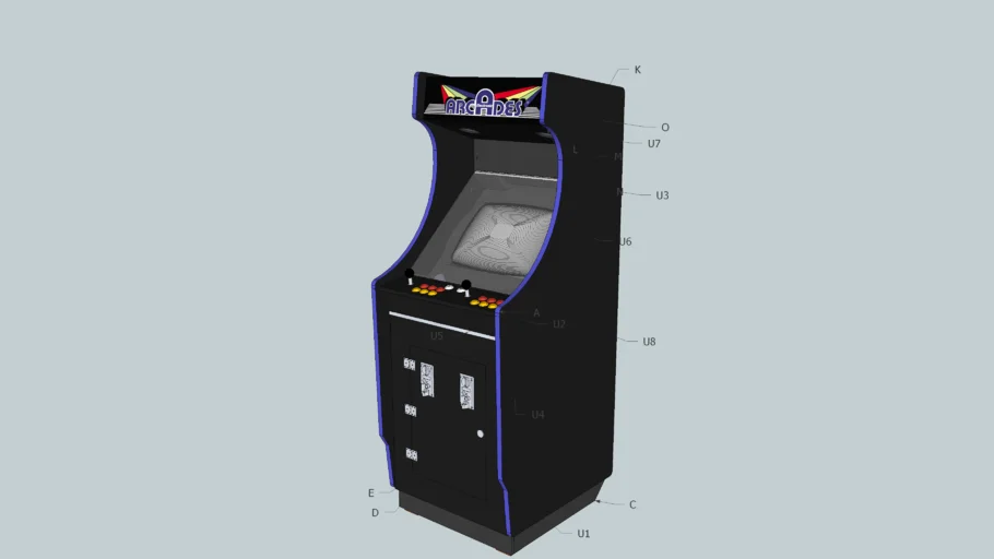 Arcade Cabinet | 3D Warehouse
