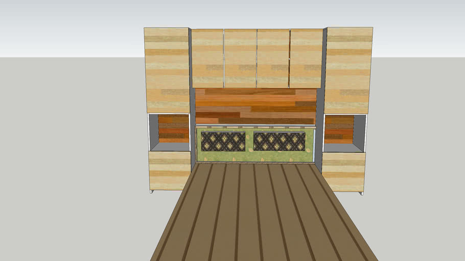 6 Door OverBed Storage Unit Wardrobe | 3D Warehouse