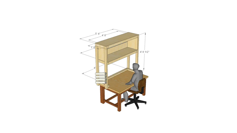 Iowa State University Studio Desk | 3D Warehouse
