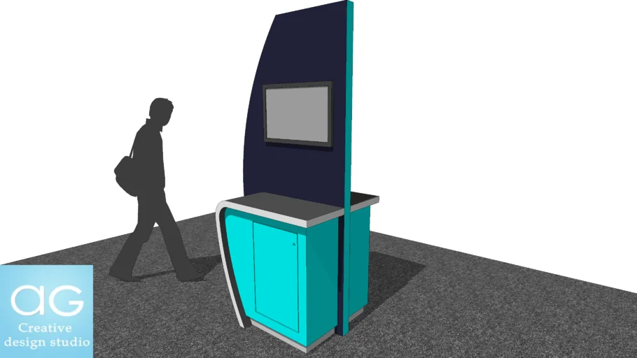 Exhibit Workstation Display_#2 | 3D Warehouse