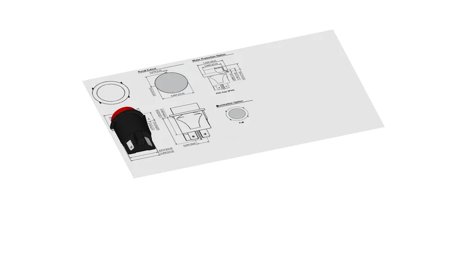 ESTOP button Digikey (EG4695-ND, EG4698-ND) | 3D Warehouse