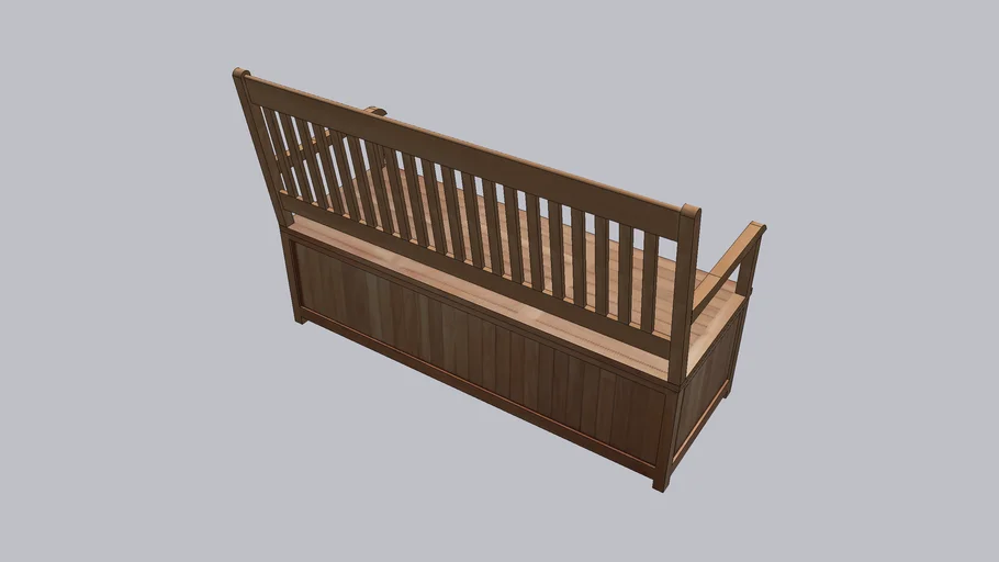 banc bois | 3D Warehouse