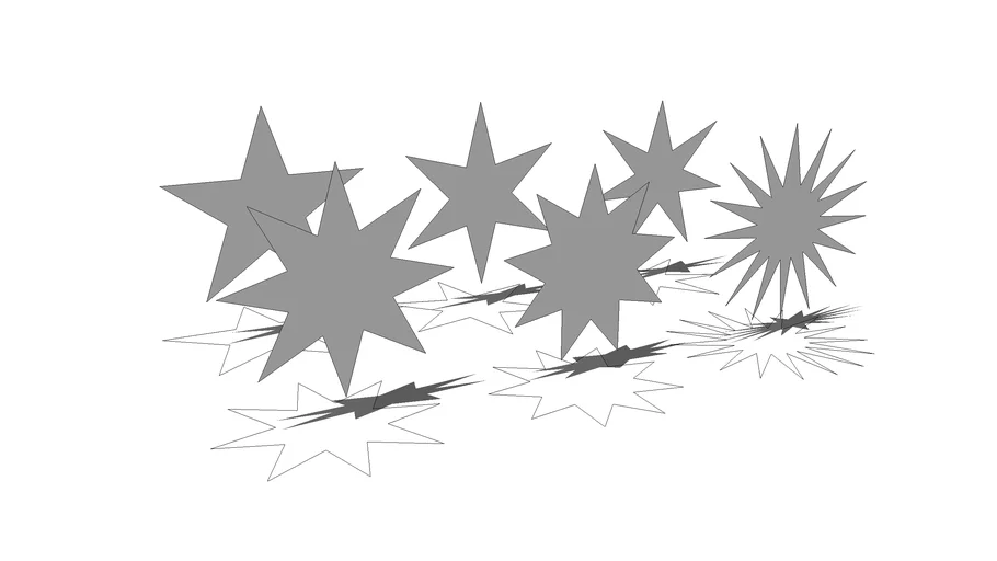 pointed stars | 3D Warehouse