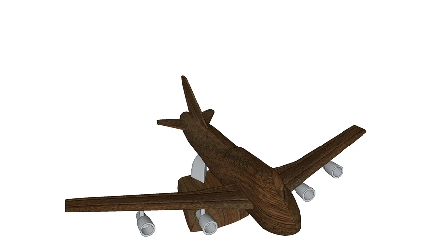 53965 Deco Object Wood Plane 25cm | 3D Warehouse