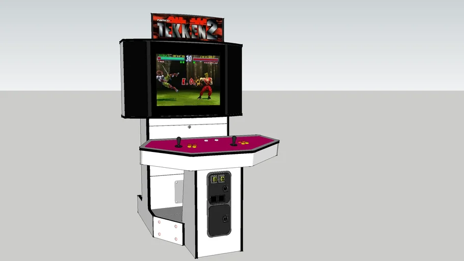 Tekken 2 arcade game (Showcase Cabinet) | 3D Warehouse