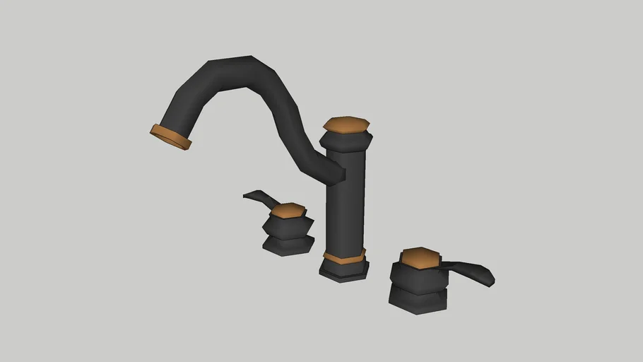 low-poly kitchen faucet | 3D Warehouse