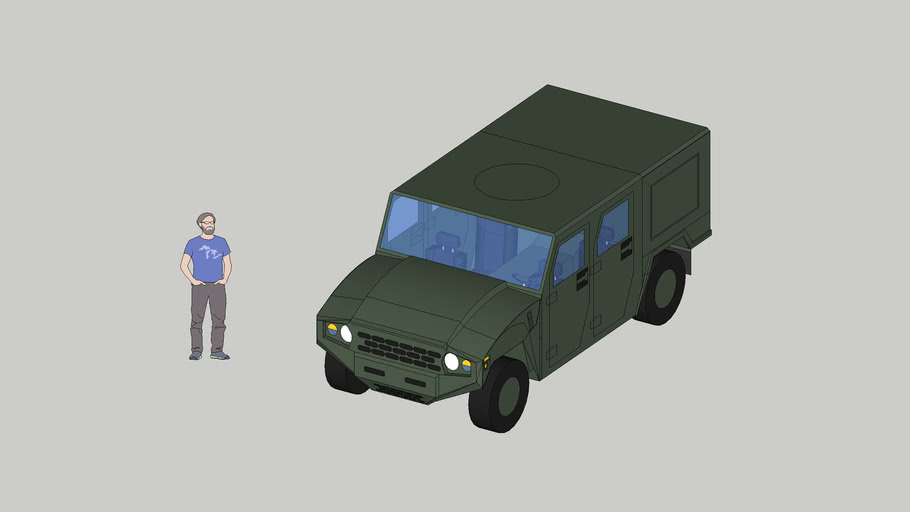 K151 KLTV Light Tactical Vehicle , Kia ,KOREA | 3D Warehouse