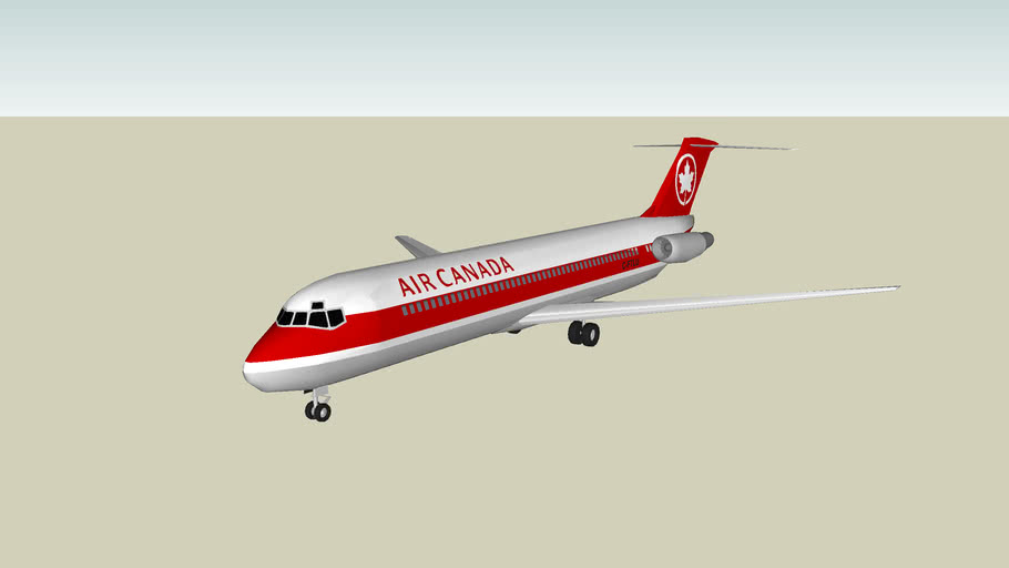 Air Canada (1983) C-FTLU McDonnell-Douglas DC-9 | 3D Warehouse