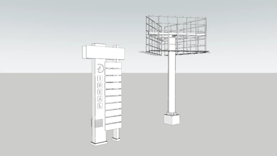 PYLON AND UNIPOLE | 3D Warehouse