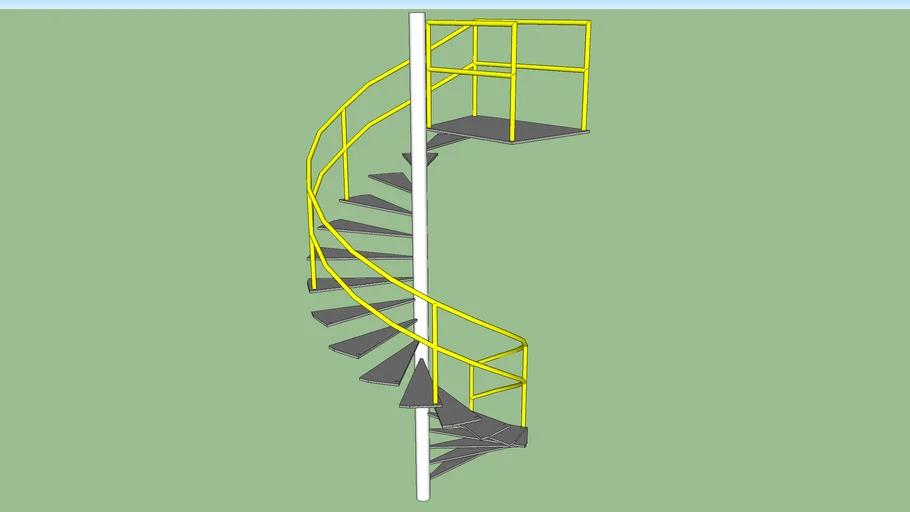 Escada em espiral | 3D Warehouse