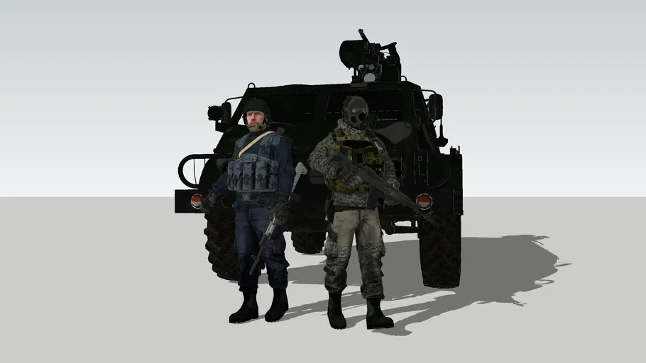 Russian Army GAZ Vodnik Multi-Purpose Vehicle - Camouflage Set 01 | 3D ...