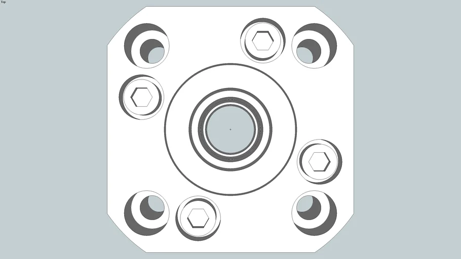 THK FK15 Fixed Ballscrew Support | 3D Warehouse