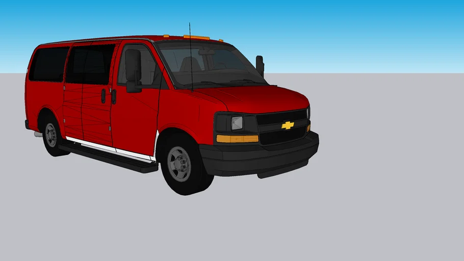 2005 Chevrolet Express G3500 (12 passenger van) (diesel variant) | 3D ...