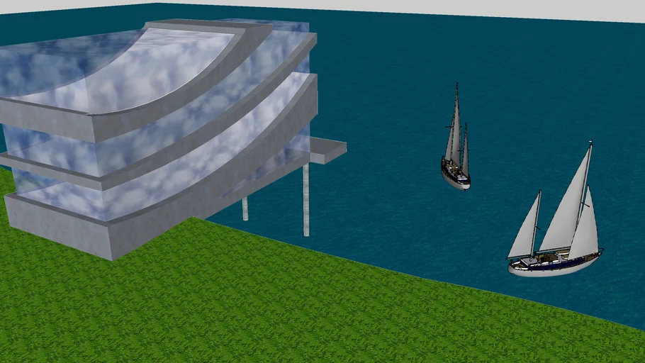 Building by the ocean | 3D Warehouse