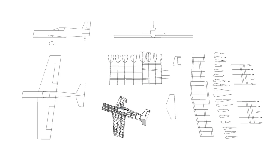 aircraft assembly | 3D Warehouse
