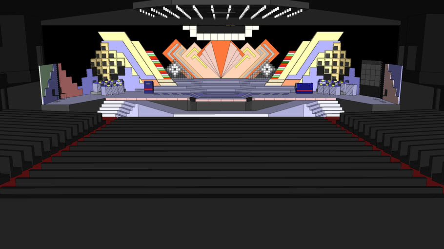 Teatro Teletón, Novena Teletón (1990) | 3D Warehouse