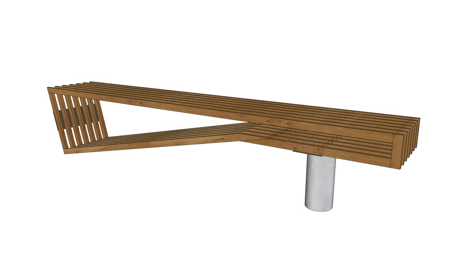 modern bench | 3D Warehouse