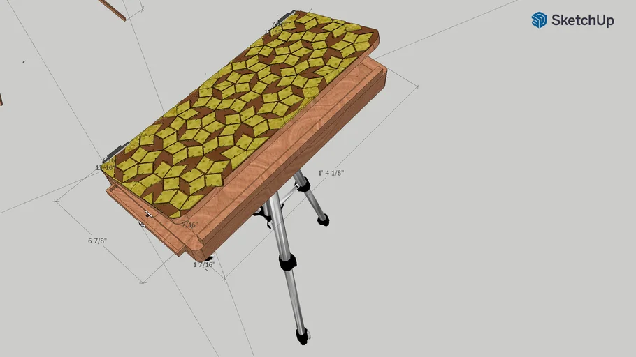 Easel with tripod | 3D Warehouse