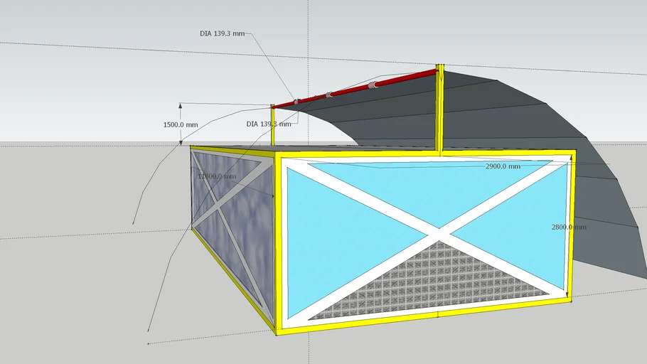 modulo habitacional con techo corredizo | 3D Warehouse