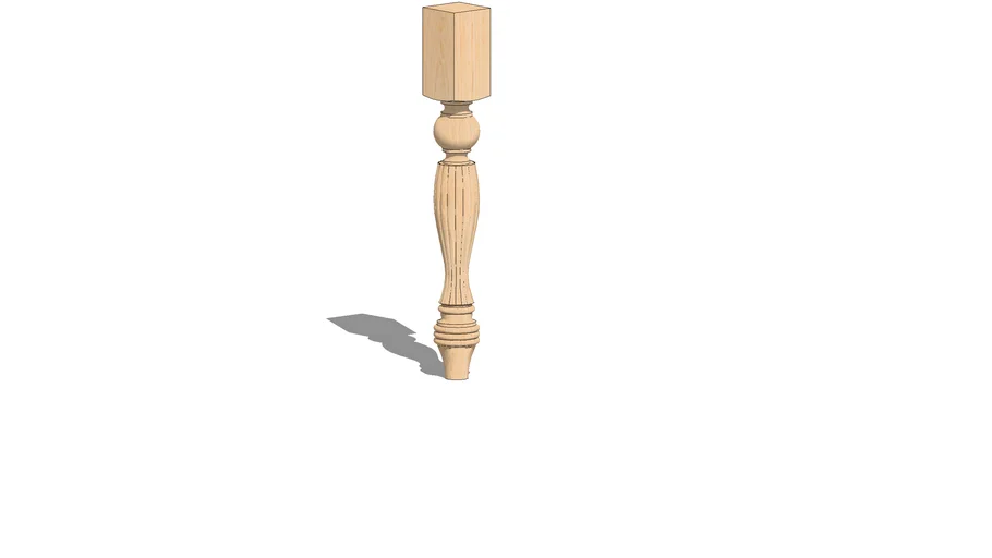 01060120-1 Reeded Country French Column | 3D Warehouse