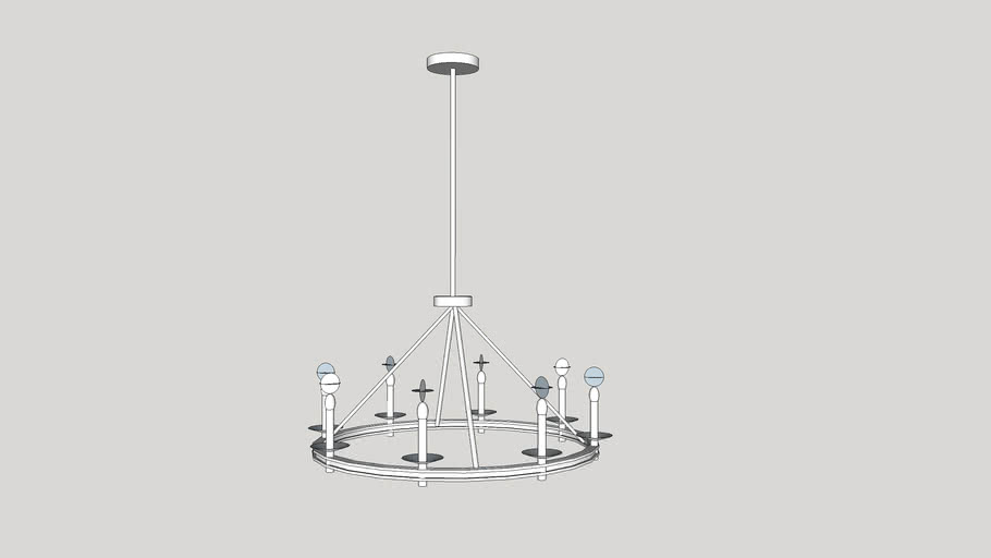 Poynor 8 - Light Chandelier | 3D Warehouse