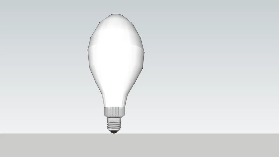 Tungsram HGL/HGLI 1000 Mercury Vapour Bulb | 3D Warehouse