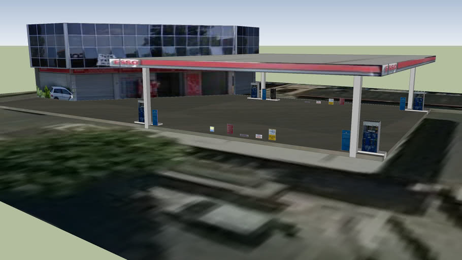 Benzinaio Esso Di via Pistoiese | 3D Warehouse