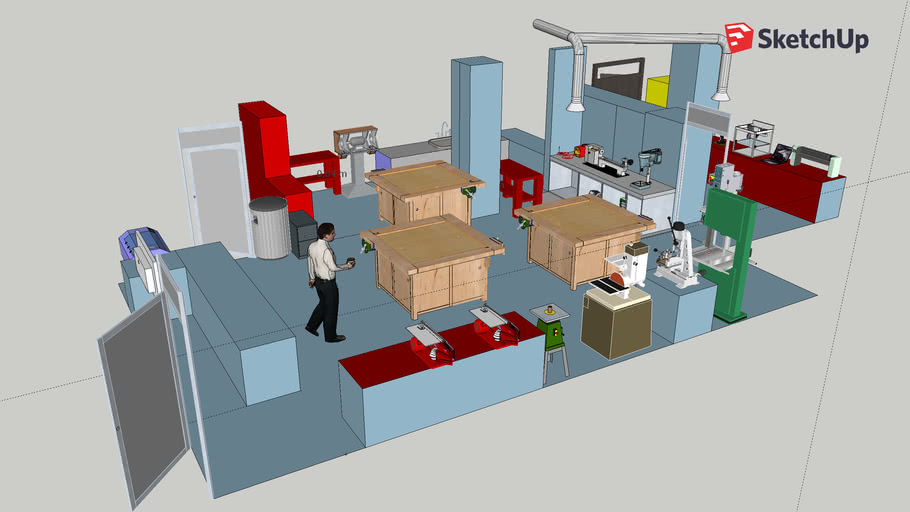 Friars DT workshop plan | 3D Warehouse