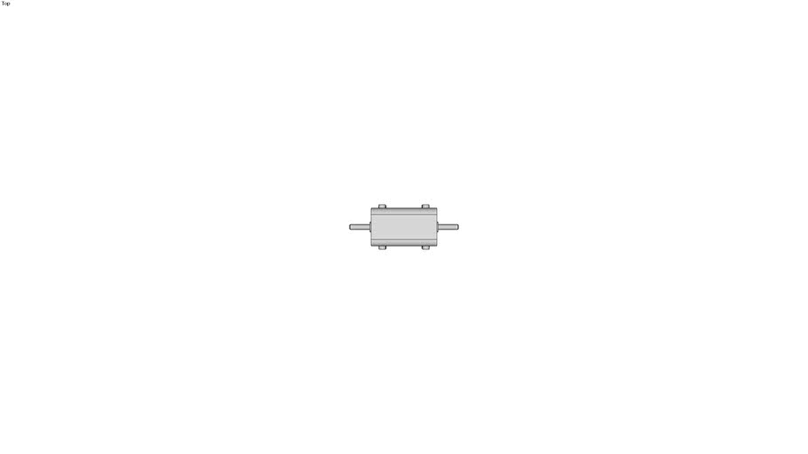 Miniature Miter Gear Box - Precision 1:1 Ratio 3mm Shafts | 3D Warehouse