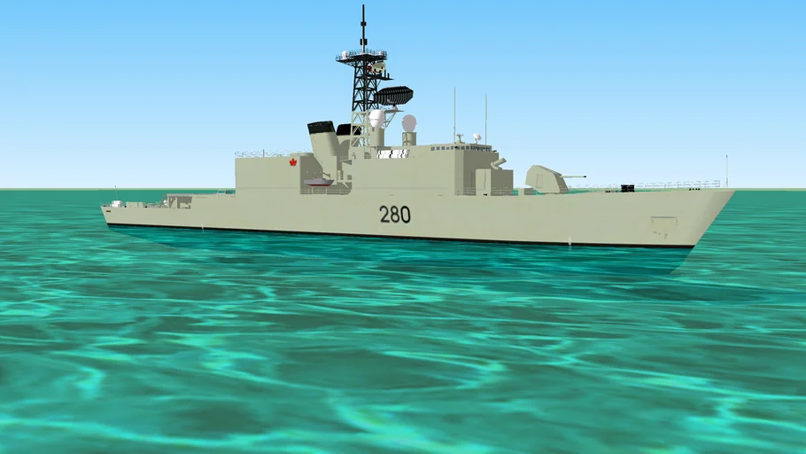 DDH-280 'Bunny eared' HMCS Iroquois class Destroyer | 3D Warehouse