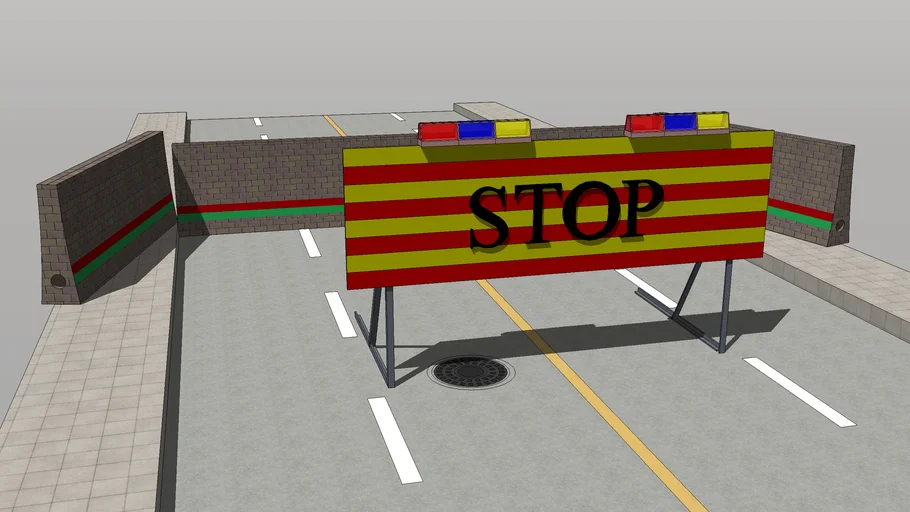 RCC Road Block | 3D Warehouse
