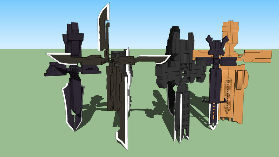 Gun Cross Sword WEAPONS | 3D Warehouse
